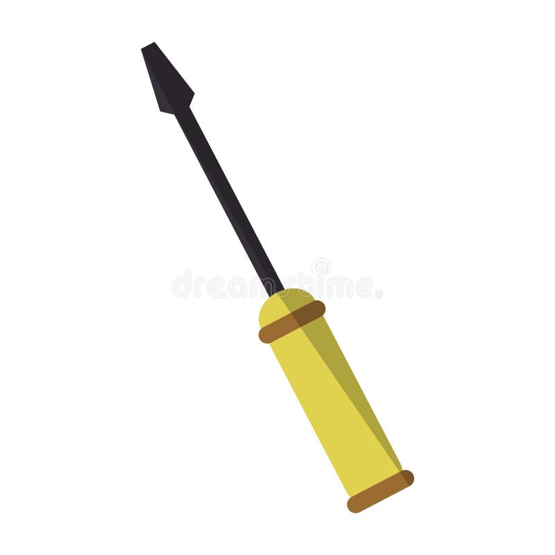 Construction Screwdriver Symbol Stock Vector - Illustration of object ...
