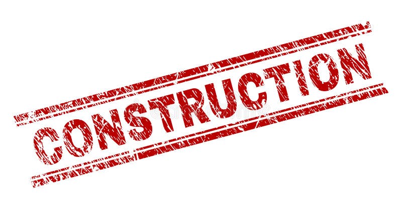 Scratched Textured CONSTRUCTION Stamp Seal Stock Vector - Illustration ...