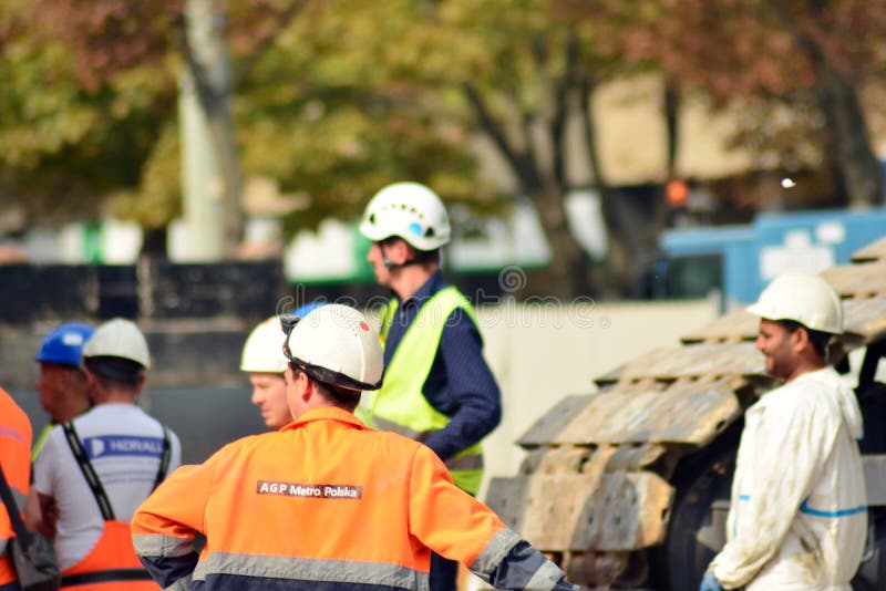 Construction of the Second Metro Line. Tunnel Boring Machine at Subway ...