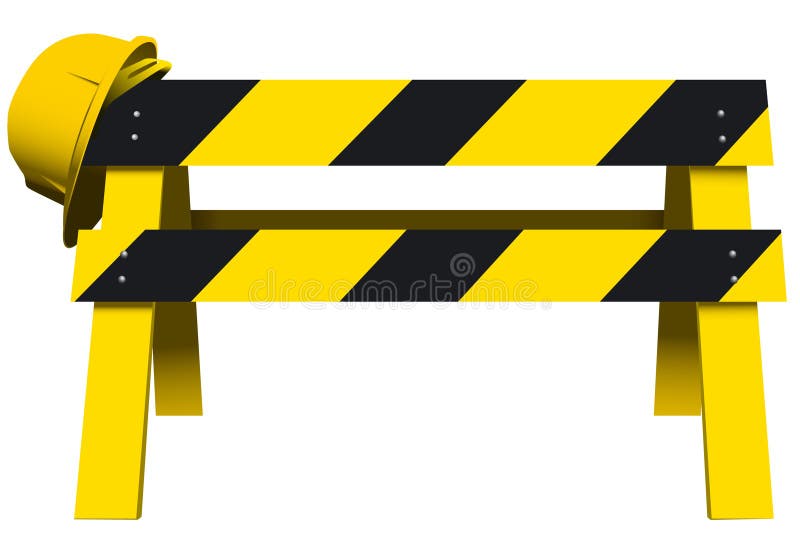 Construction Security Barrier Stock Vector - Illustration of forbidden ...
