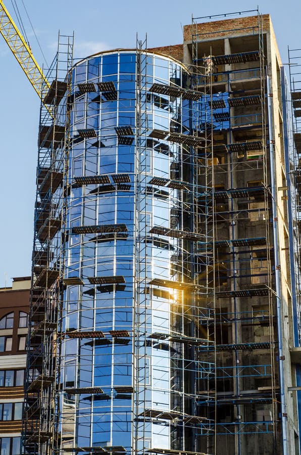 Glazed Office Building Facade