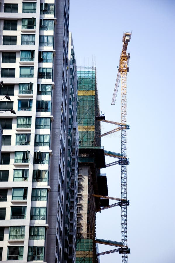 Construction in Shenzhen, China Stock Photo - Image of build, cityscape ...