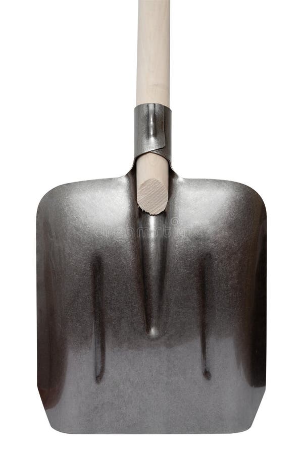 Construction Shovel Isolated on White Background Stock Photo - Image of ...