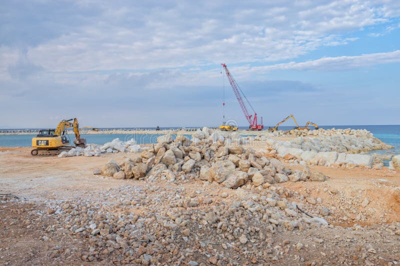 Construction Side by the Sea Editorial Image - Image of entry, building ...