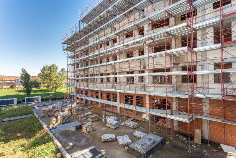 Construction side stock image. Image of concrete, project - 348966349