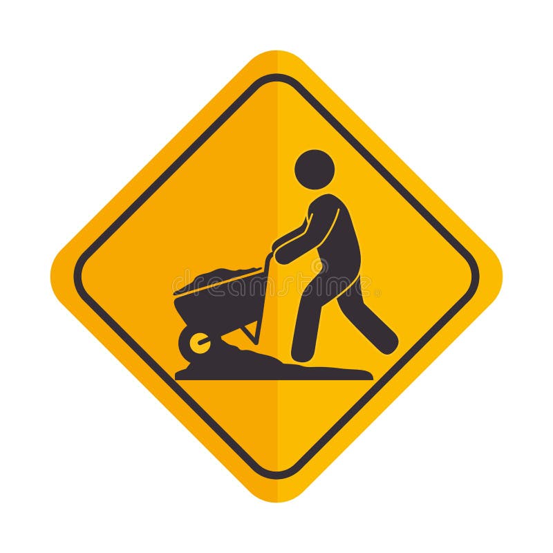 Construction Signal Worker Icon Stock Illustration - Illustration of ...
