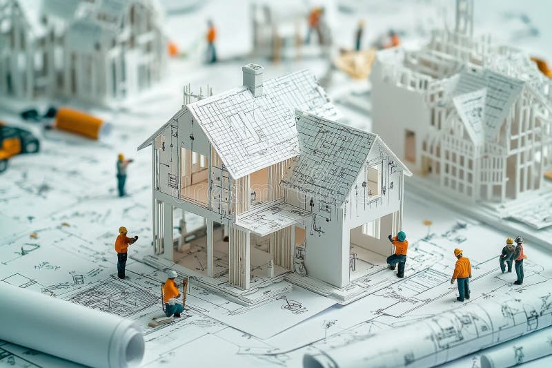 Construction Simulation with Miniature Models and Blueprints on a Work ...