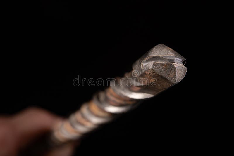 Construction Sintered Carbide Drills Damaged. Worn Out Tools for ...