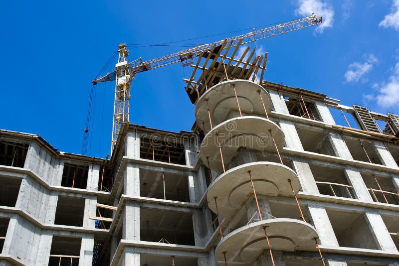 Construction of buildings stock photo. Image of urbanization - 17322972