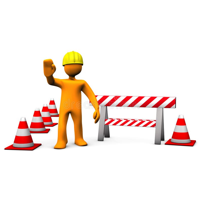 Hello, under construction stock illustration. Illustration of manual ...