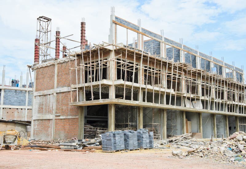 Construction site stock photo. Image of industrial, equipment - 28967248