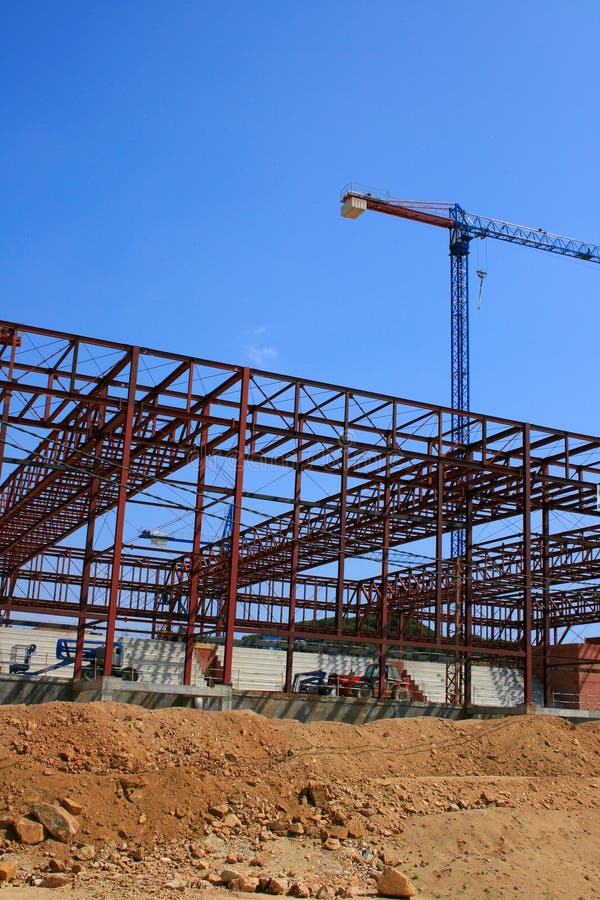 Industrial Construction Site Stock Photo - Image of building, outdoor ...
