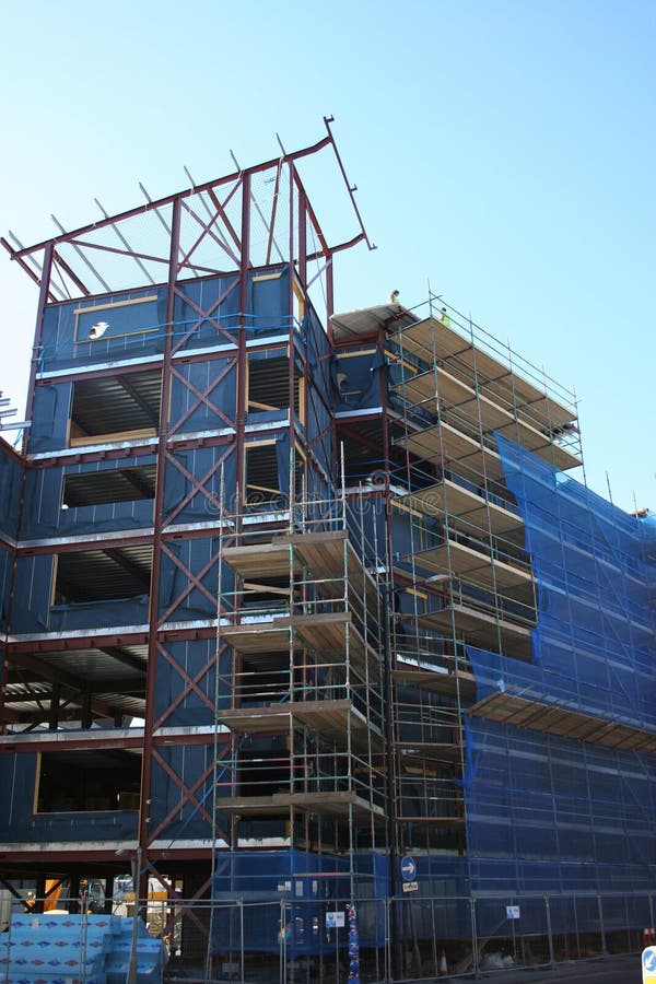 Construction site stock photo. Image of facade, site, scaffolding - 731066