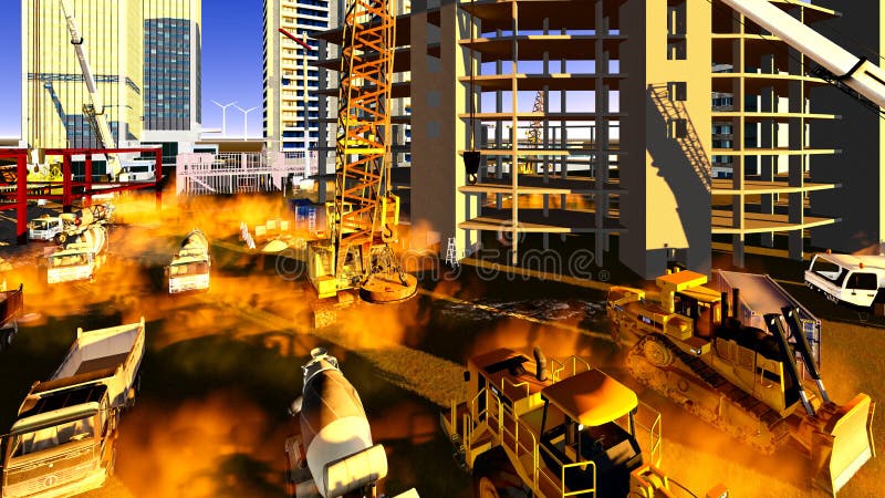 Construction site stock image. Image of concrete, housing - 36313003