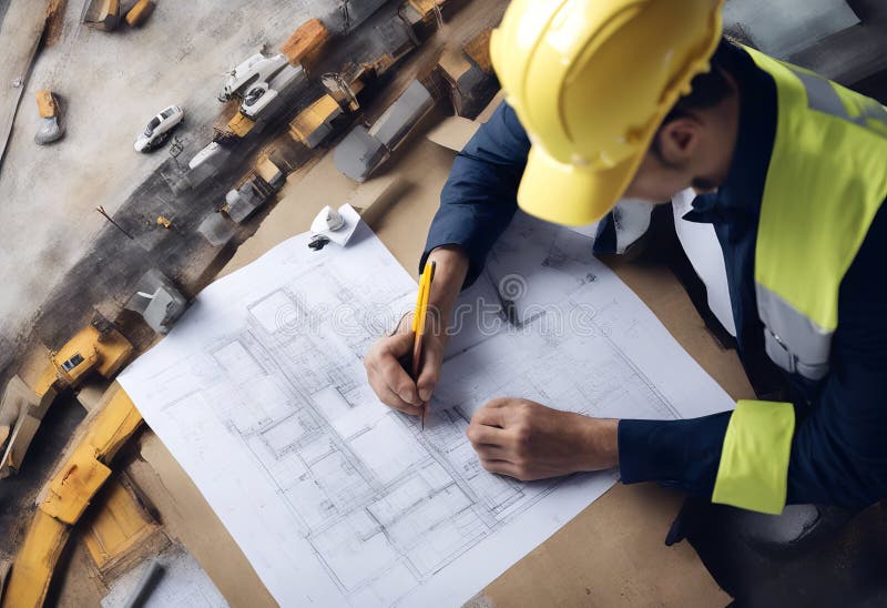 Of Construction Site Architect Traffic Engineer Architecture Creative ...