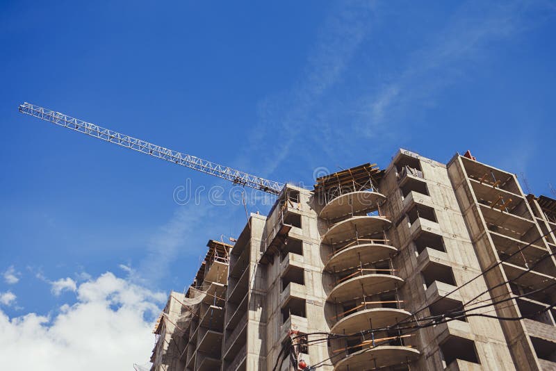 Construction Site Background Stock Image - Image of exterior, engineer ...