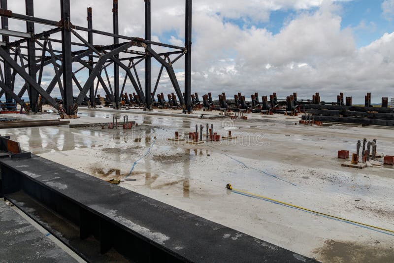 Construction Site Background. Industrial Background Stock Image - Image ...