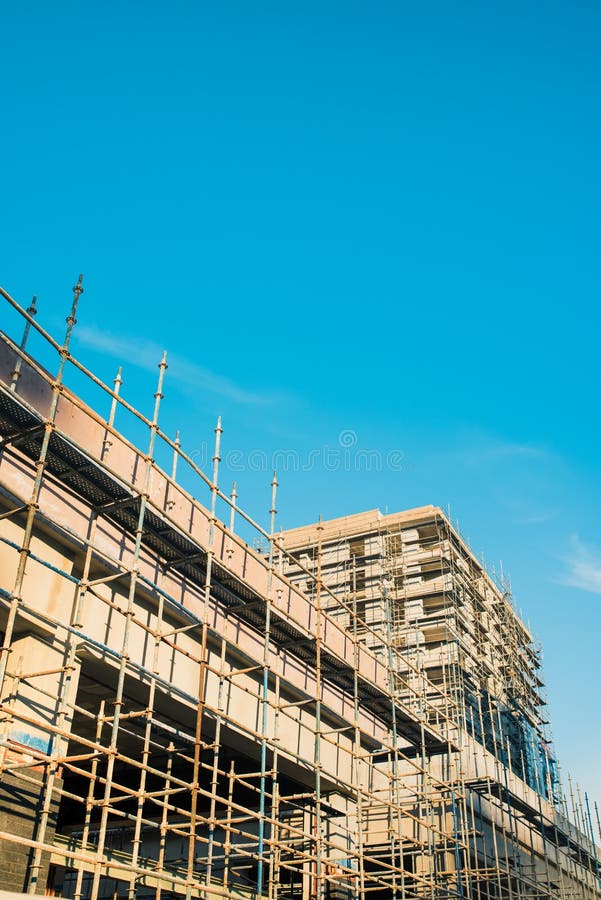 Construction Site Background Stock Photo - Image of building, material ...