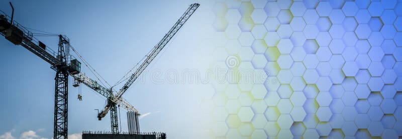 Construction Site Banner Background. Construction Industry and Business ...