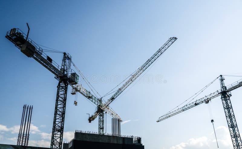 Construction Site Banner Background. Construction Industry and Business ...