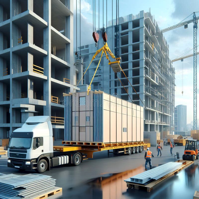 Construction Site Behind House Under Construction and Construction ...