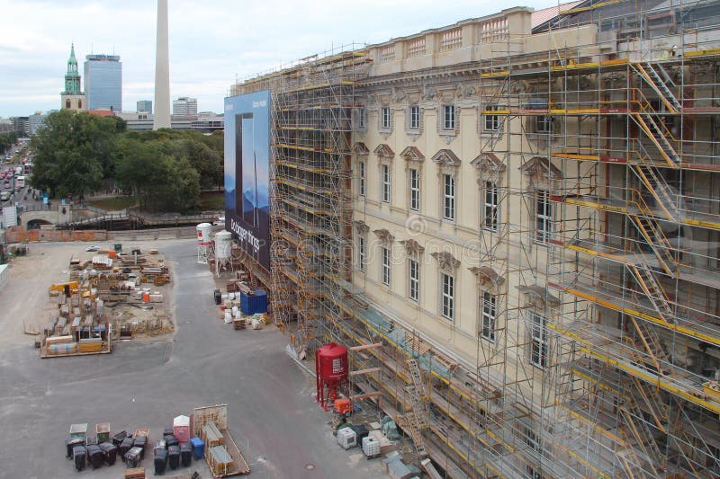 Construction Site of the Berlin Palace in Berlin - Germany Editorial ...