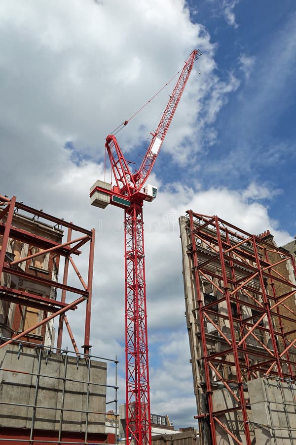 Construction site stock image. Image of built, crane - 64672935