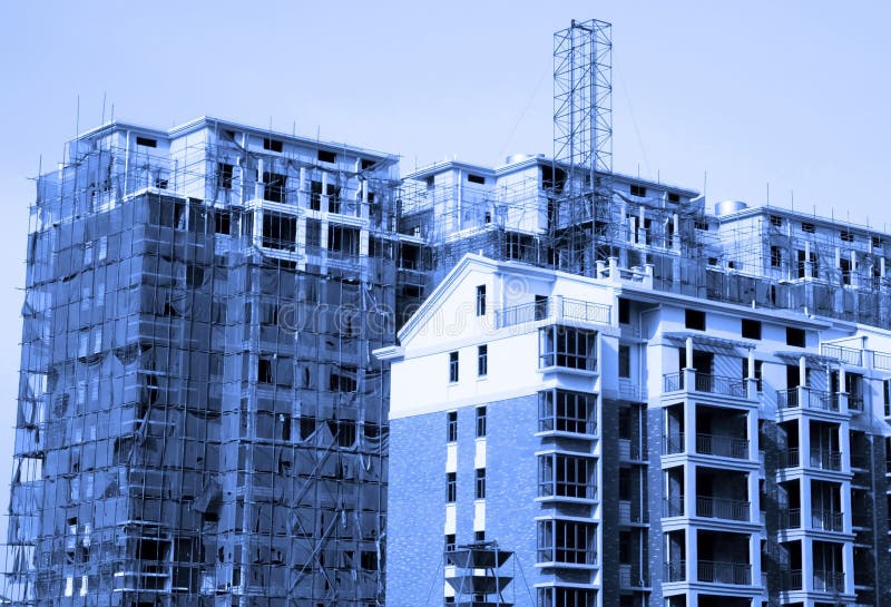 Construction site stock image. Image of constructor, blue - 35060827