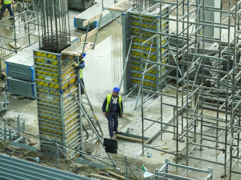 Construction site editorial image. Image of machines - 79184845