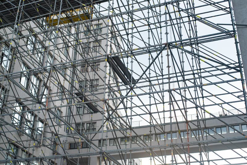 Extensive Scaffolding Providing Platforms For Work In Progress On A ...