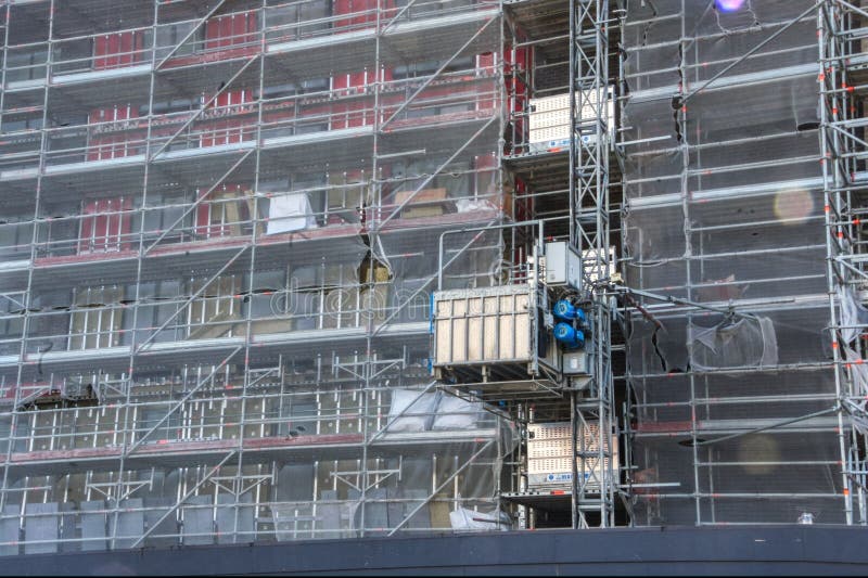 Construction site stock photo. Image of architecture - 378205210
