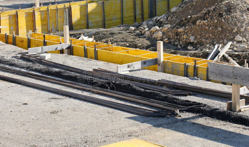 Construction Site and the Building Material during the Construct Stock ...