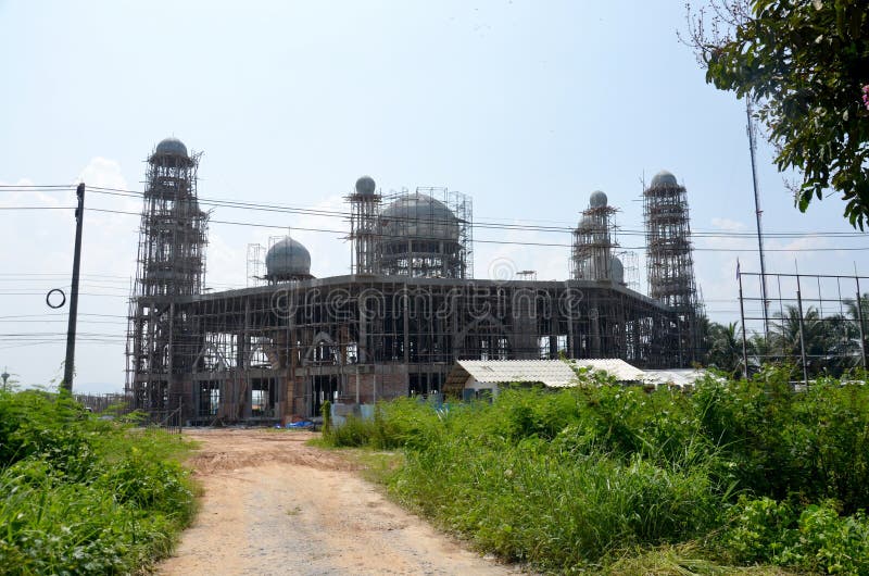 Construction Site for Building Mosque Stock Image - Image of ...