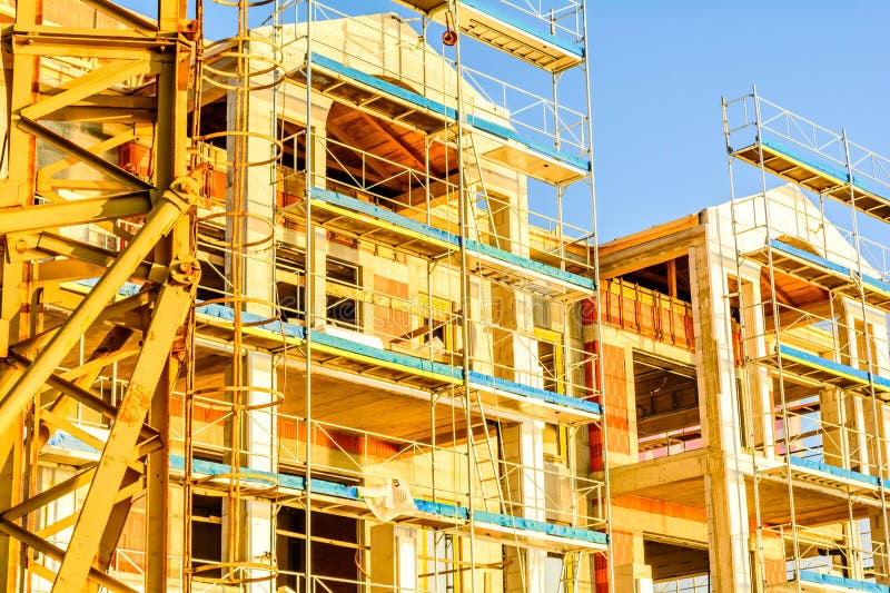 Construction Site of the Building Stock Image - Image of unfinished ...