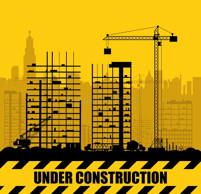 Under Construction Building Vector