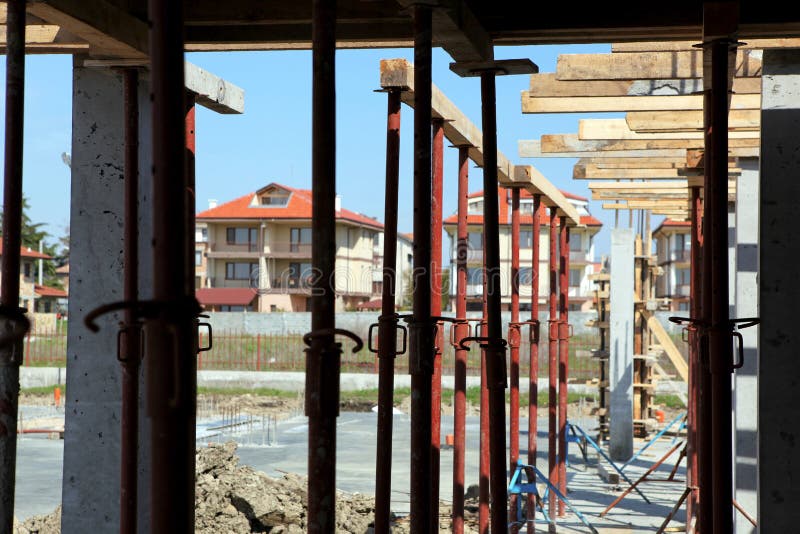 Construction Site - Color Image Stock Photo - Image of machinery ...