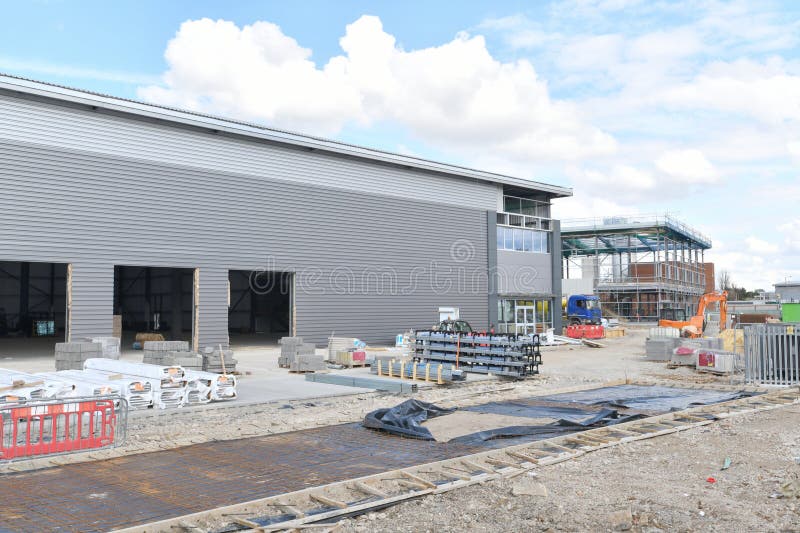 Construction site stock photo. Image of scaffold, commercial - 270541136