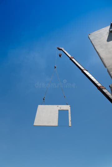 Crane Lifting Precast Wall Panel Stock Photos - Free & Royalty-Free ...