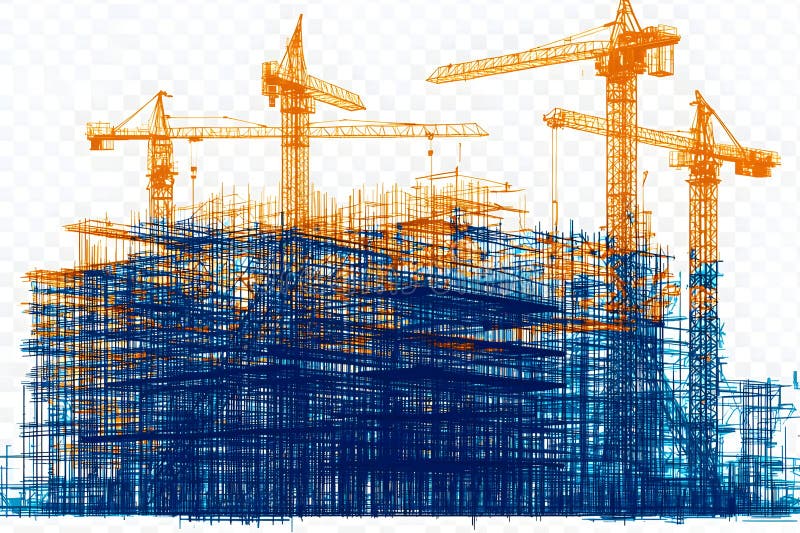 Construction Site, Cranes, Building Framework, Under Development ...