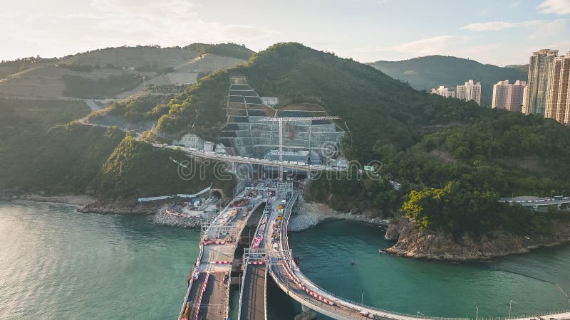 16 Oct 2022 the Construction Site of Cross Bay Link, Tko Editorial ...
