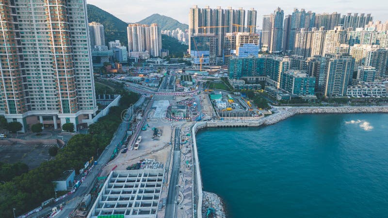 16 Oct 2022 the Construction Site of Cross Bay Link, Tko Editorial ...