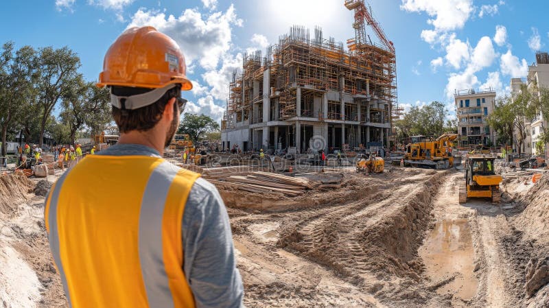 Construction Site Demonstration Showcasing Camera Technology in Action ...