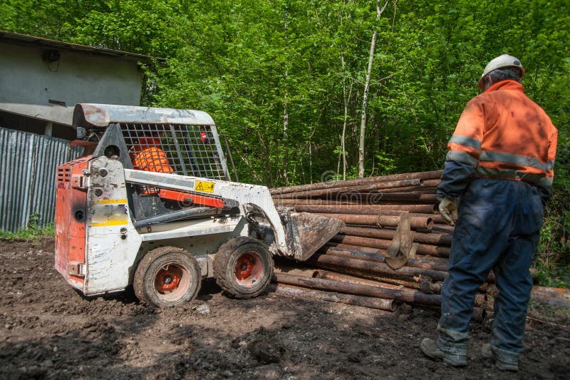 Scraper stock photo. Image of destruction, construction - 144464164