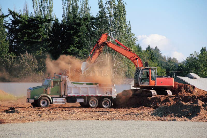 Construction Site stock photo. Image of dump, industrial - 55425006