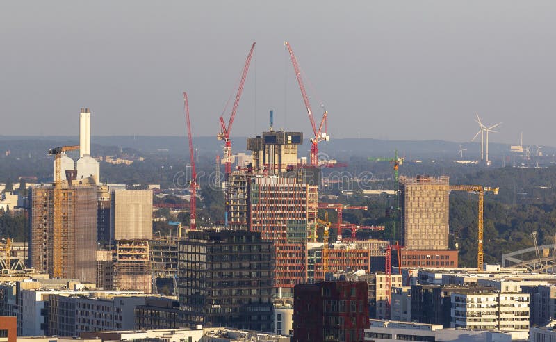 The Construction Site of the Elbtower, the Highest Building in the ...