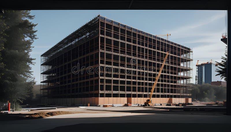 Construction Site Engineering, and Building Under Construction Stock ...