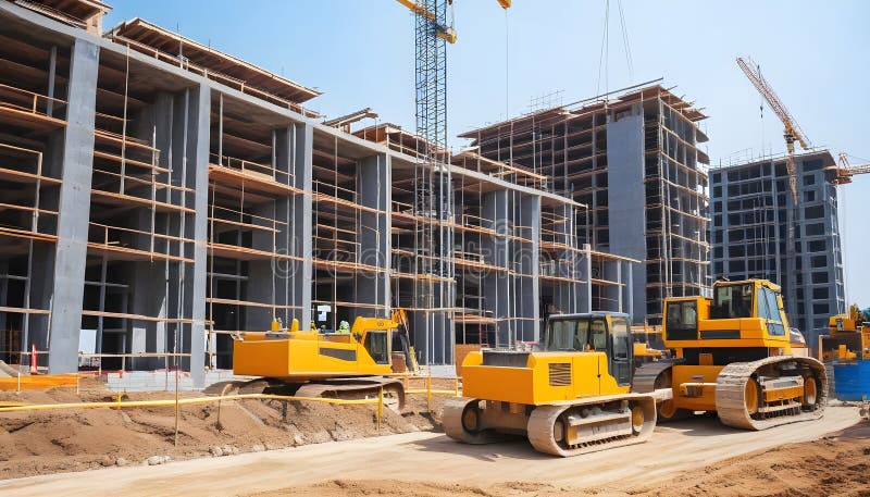 Construction Site Engineering, Industrial Development, and Buildings ...