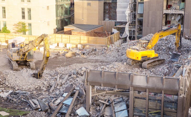 Construction Site in England Stock Image - Image of knocking, design ...