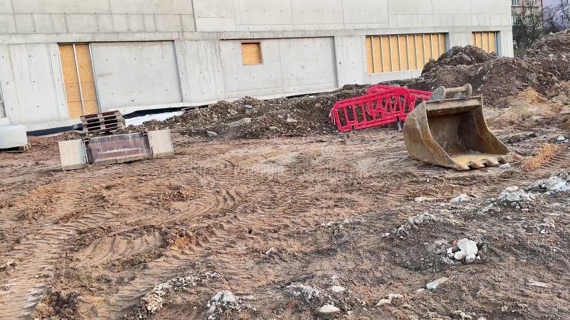 A Construction Site Featuring Heavy Machinery and Ongoing Work in ...