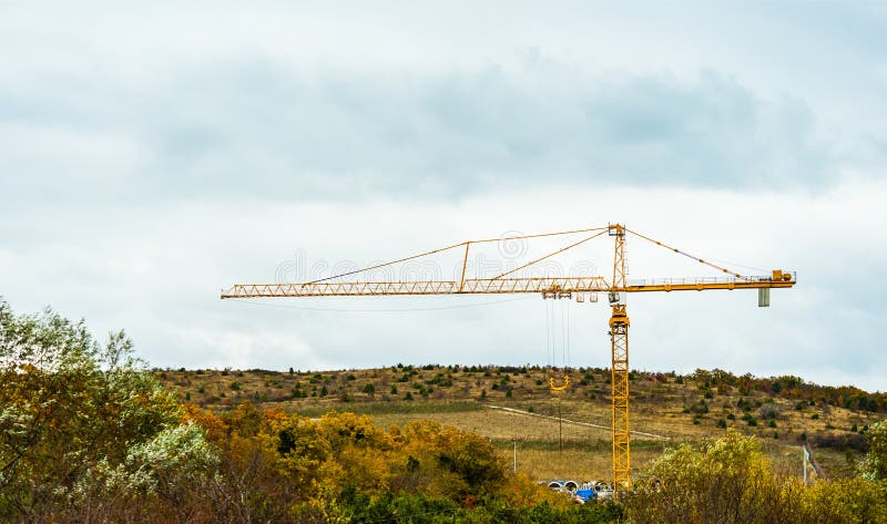 Construction site stock image. Image of site, yellow - 81858175